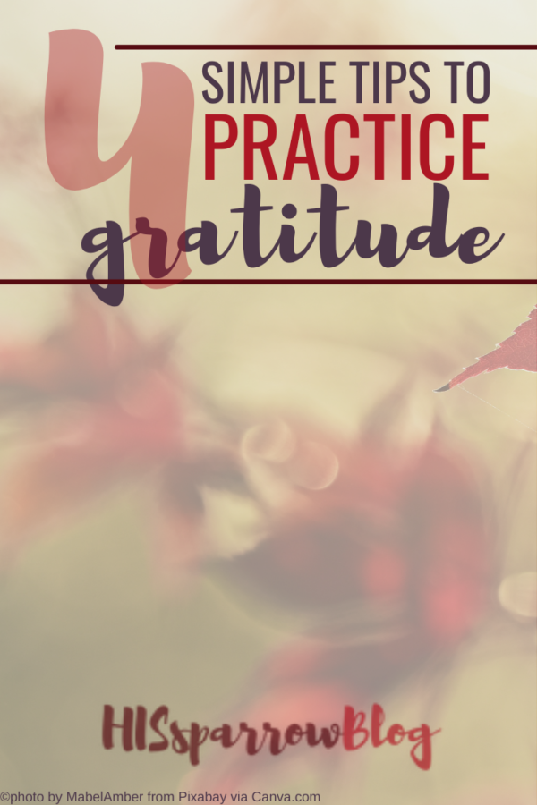4 Simple Ways To Practice Gratitude Hissparrowblog